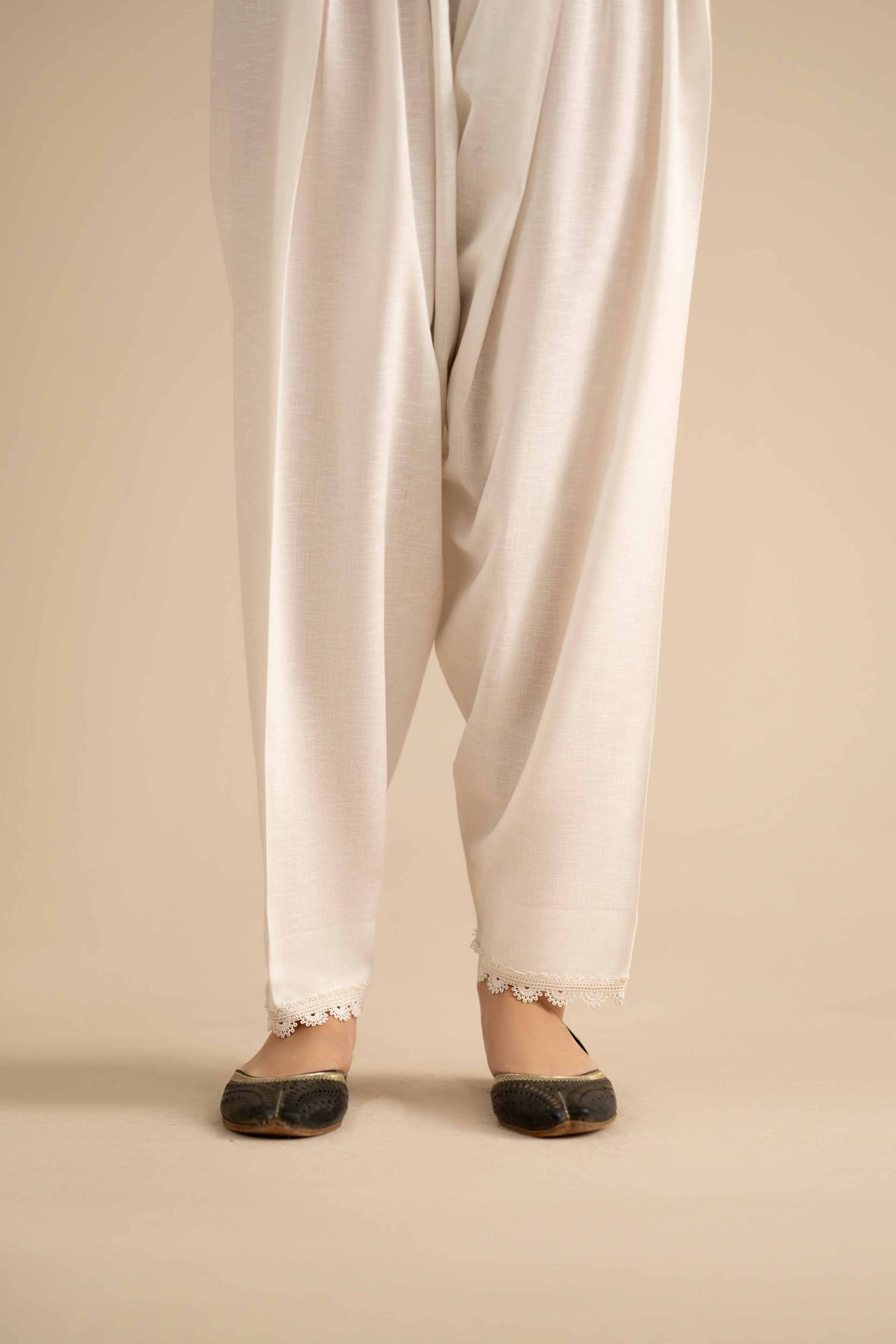 Basic Shalwar - PW25-150 Lowers Winter 2025 Vol-1 – NISHAT