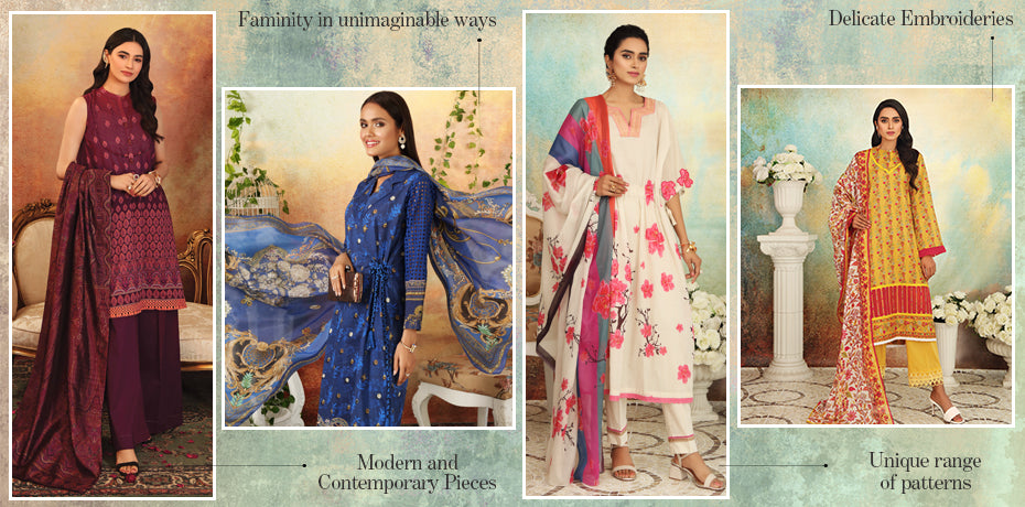 Dress up with elegance, in Nishat’s unstitched Eid collection 2021 – NISHAT