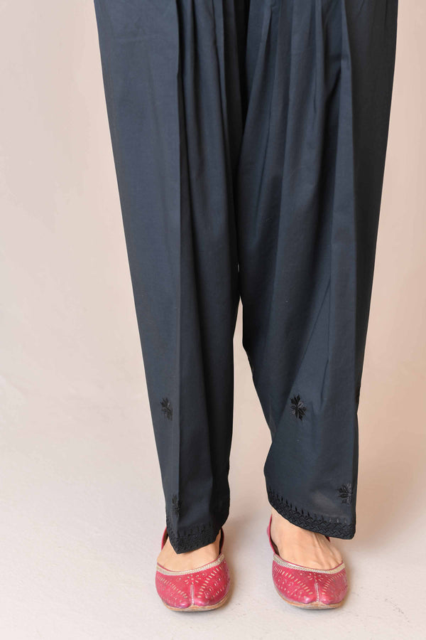 NISHAT | Basic-Embroidered-Dyed Ladies Trouser-Shalwar-Lowers-Pant