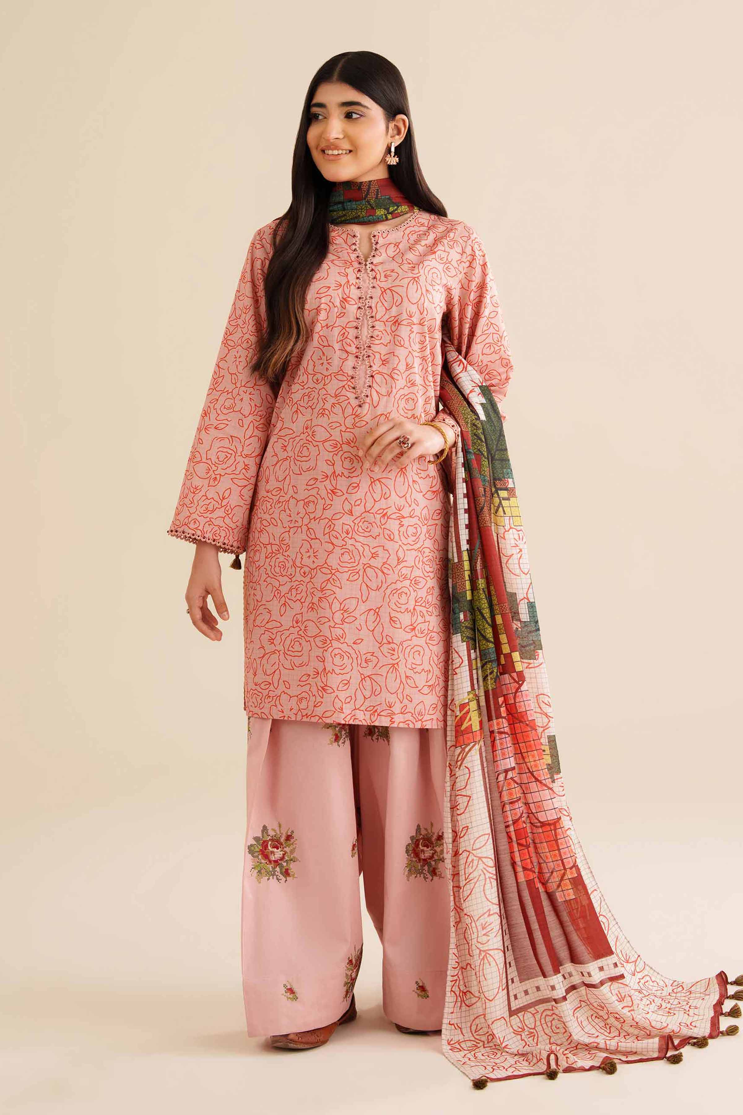 3 Piece - Printed Embroidered Suit - PW25-418 Pret Winter 2025 Vol-1 ...